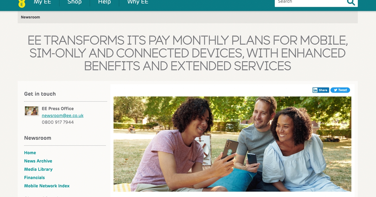 EE revamps pay monthly plans and Smart Benefits