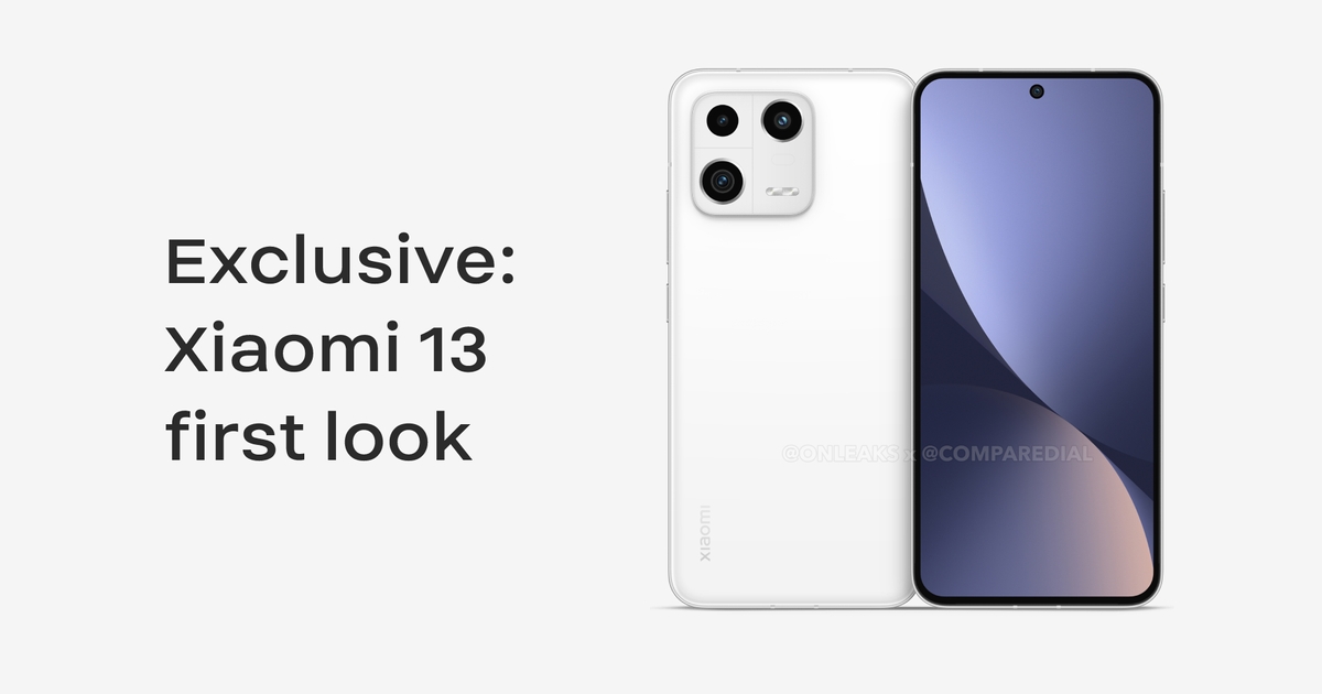 Xiaomi 13 details and renders revealed with a radical new design
